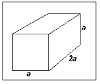 (Encceja 2004) El volumen de un bloque rectangular, como el representado